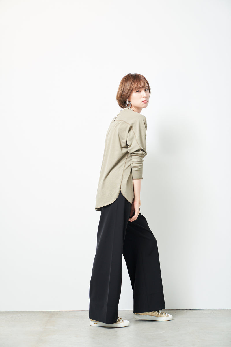 STRECH WIDE PANTS – H U I
