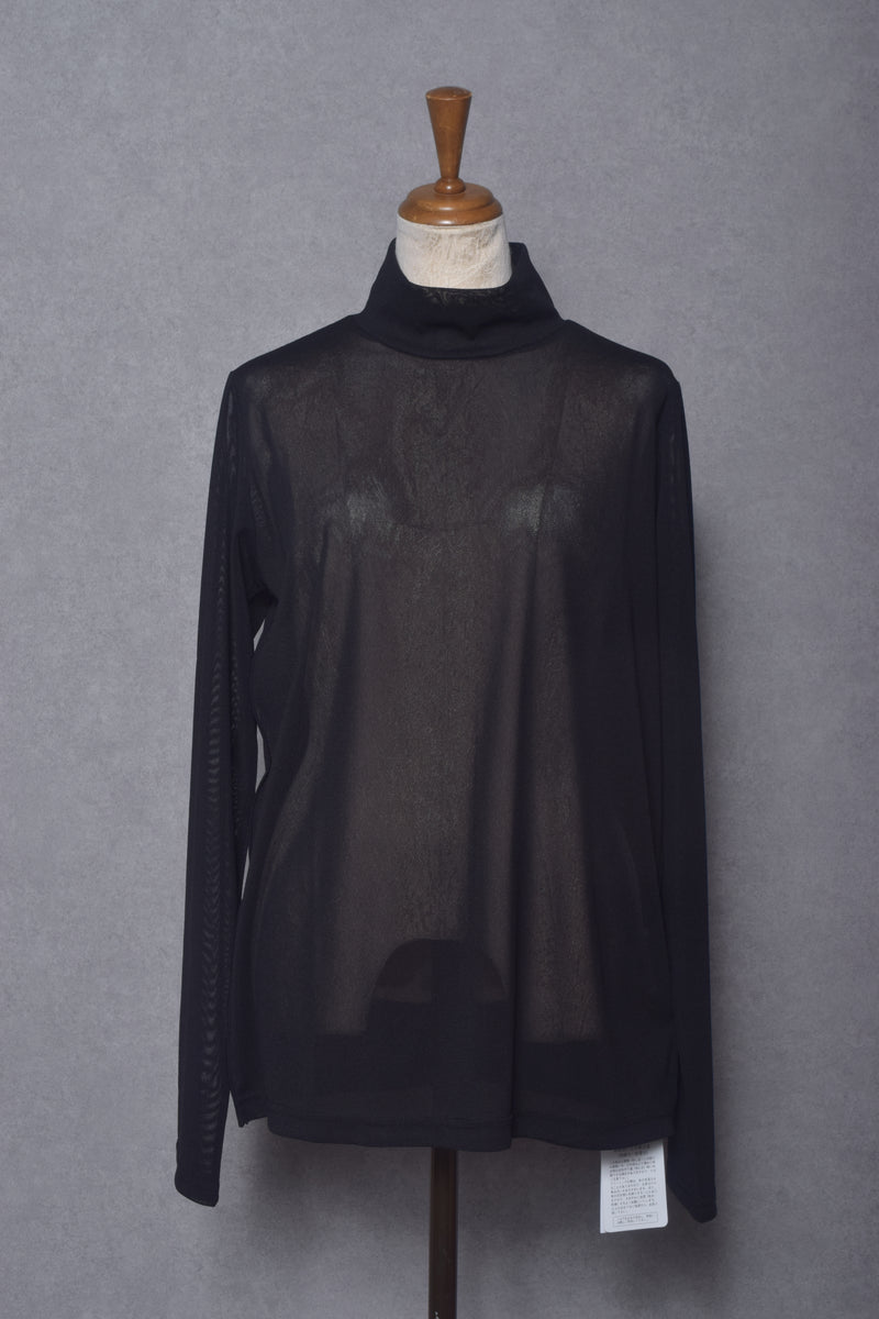 HIGH NECK SHEER PULLOVER – H U I
